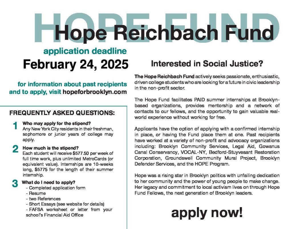 Our 2025 application is open! | Hope Reichbach Fund